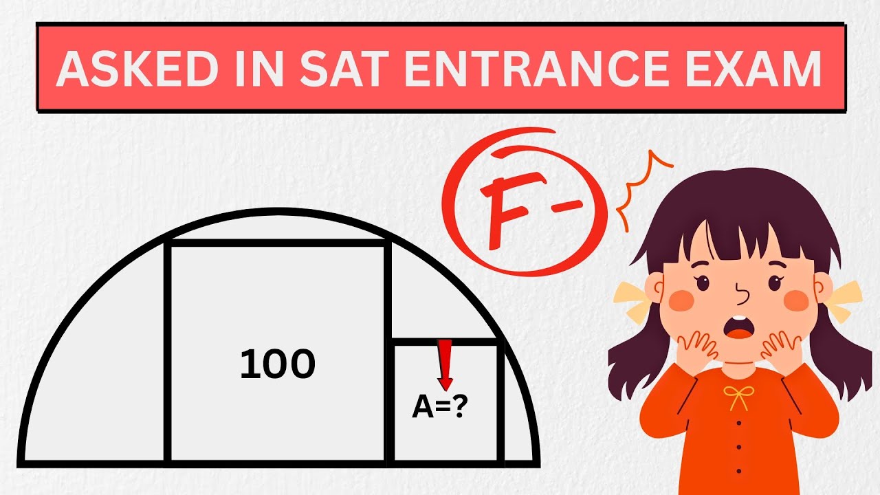 Can You Solve This SAT Entrance Exam Tricky Geometry Question? - YouTube
