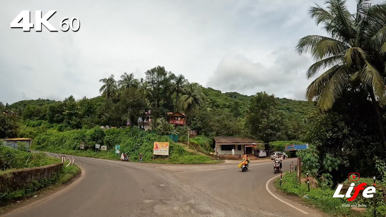 Driving in Konkan 10: From Baw Nadi Bridge via Pangari Rd to Tamhane ...