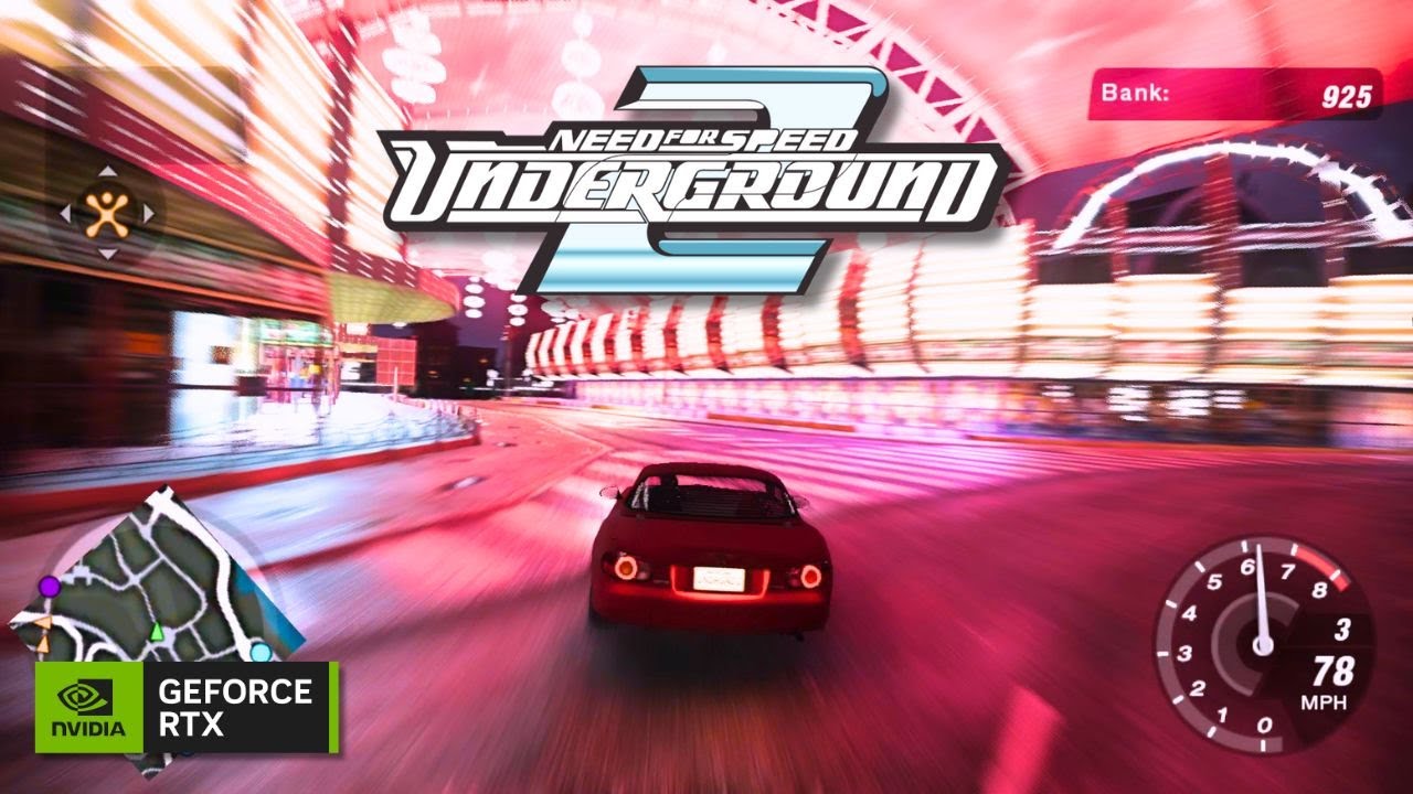 NFS Underground 2 Remastered - RTX Remix + LossLess Scaling on RTX 3080 ...