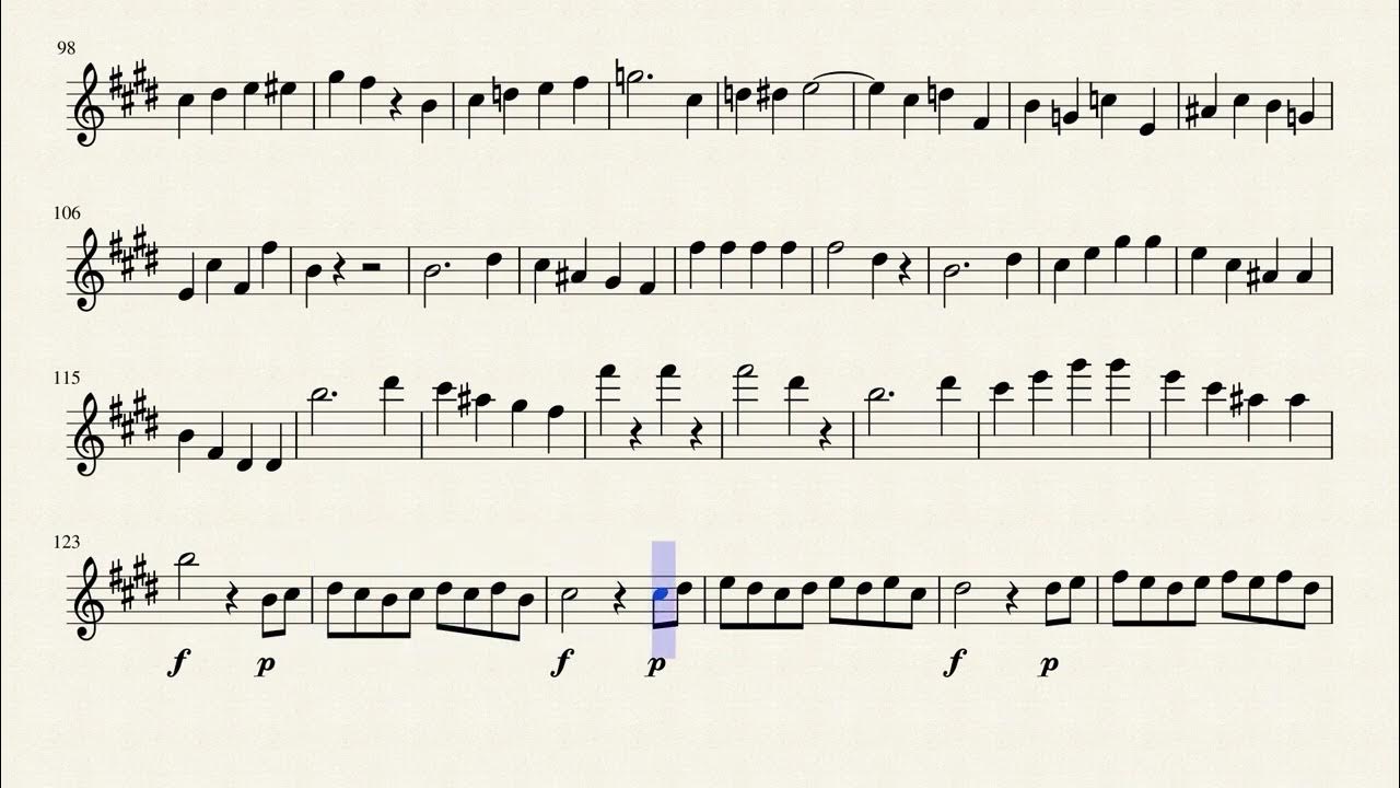 Mozart - The Marriage of Figaro - Overture Sheet Music For Clarinet ...