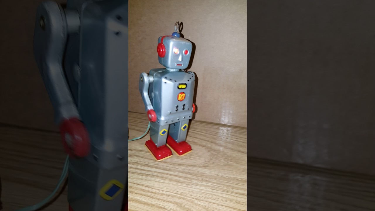 Flashy Jim The Robot - 1950's SNK Sankei Japan Tin Litho Battery Toy ...