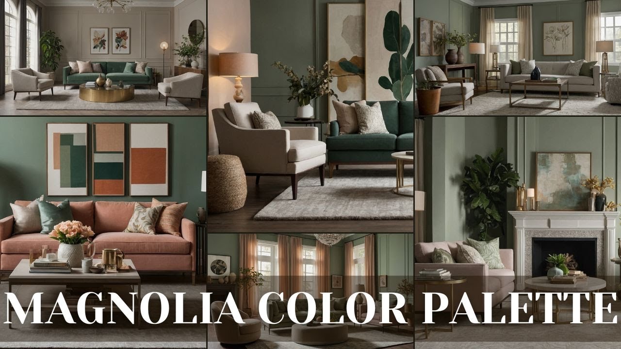 Modern Living Room Interior in Magnolia Color Palette | Stylish and ...