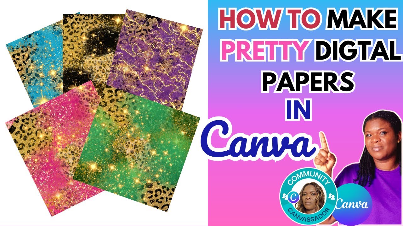 How To Make Pretty Digital Papers in Canva ~ #digitalproducts # ...
