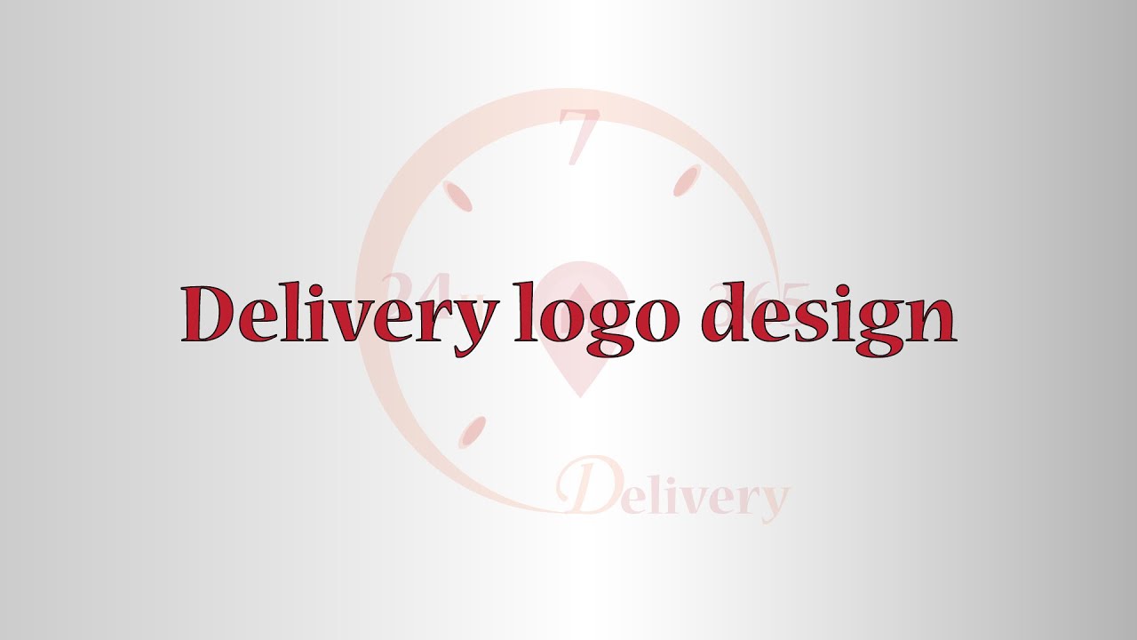 Delivery logo design - illustrator tutorial - YouTube