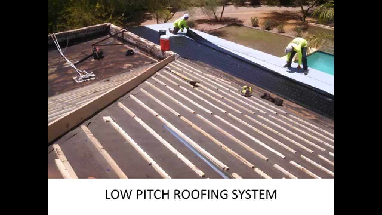 New Tile and Polyurethane Foam Roof - YouTube