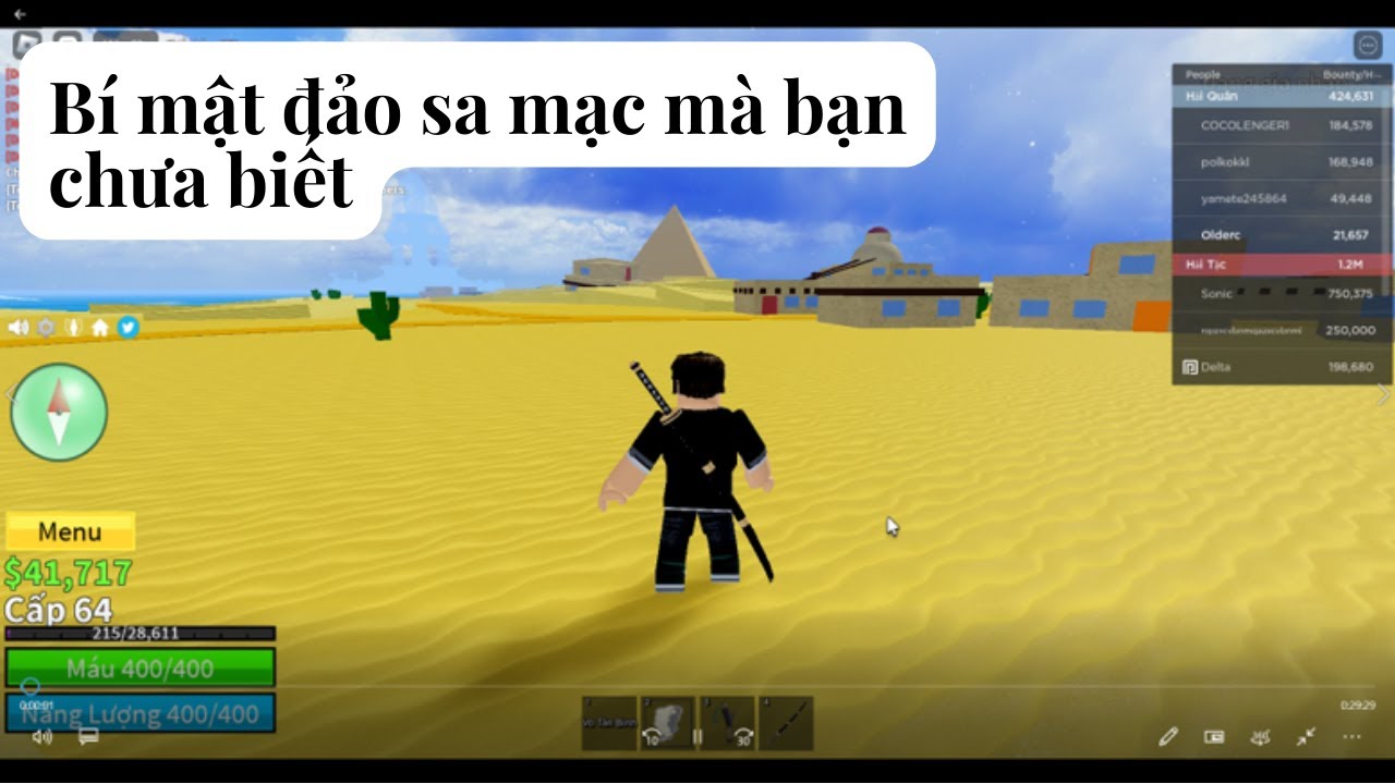 Roblox blox fruit - Older man đi tìm NPC bí ẩn trên đảo sa mạc để farm ...