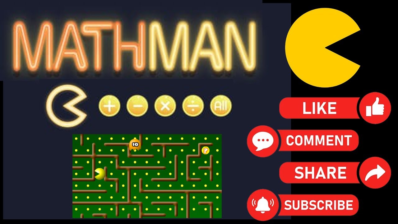 "Pac-Man Mathman: A Fun Twist on Classic Maze-Chasing!" - YouTube