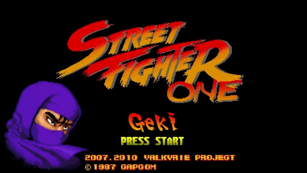 [PC] Street Fighter ONE (1987, 2010) (fans remake) - Geki - YouTube
