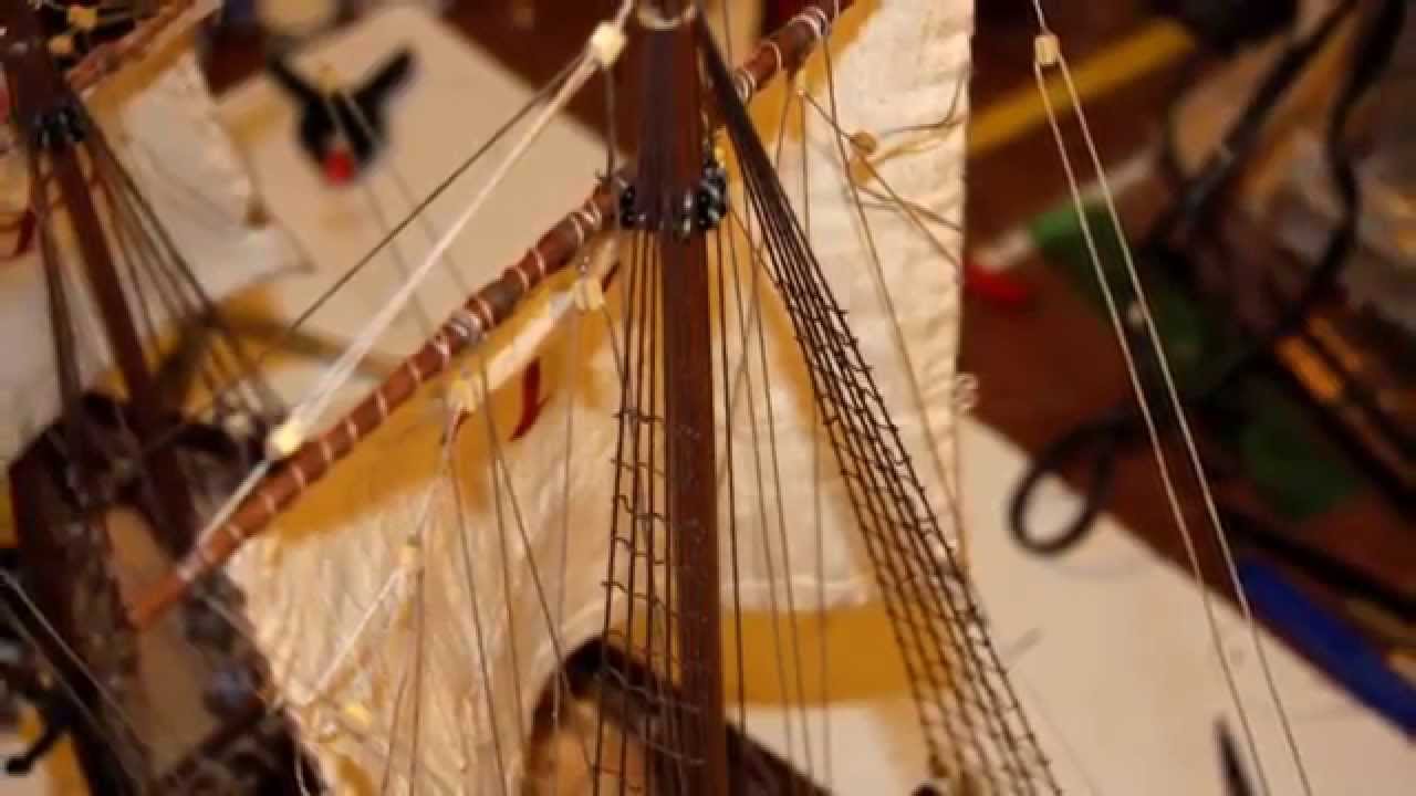 Model ship Construction - Pinta - Ship Caravel - First voyage ...