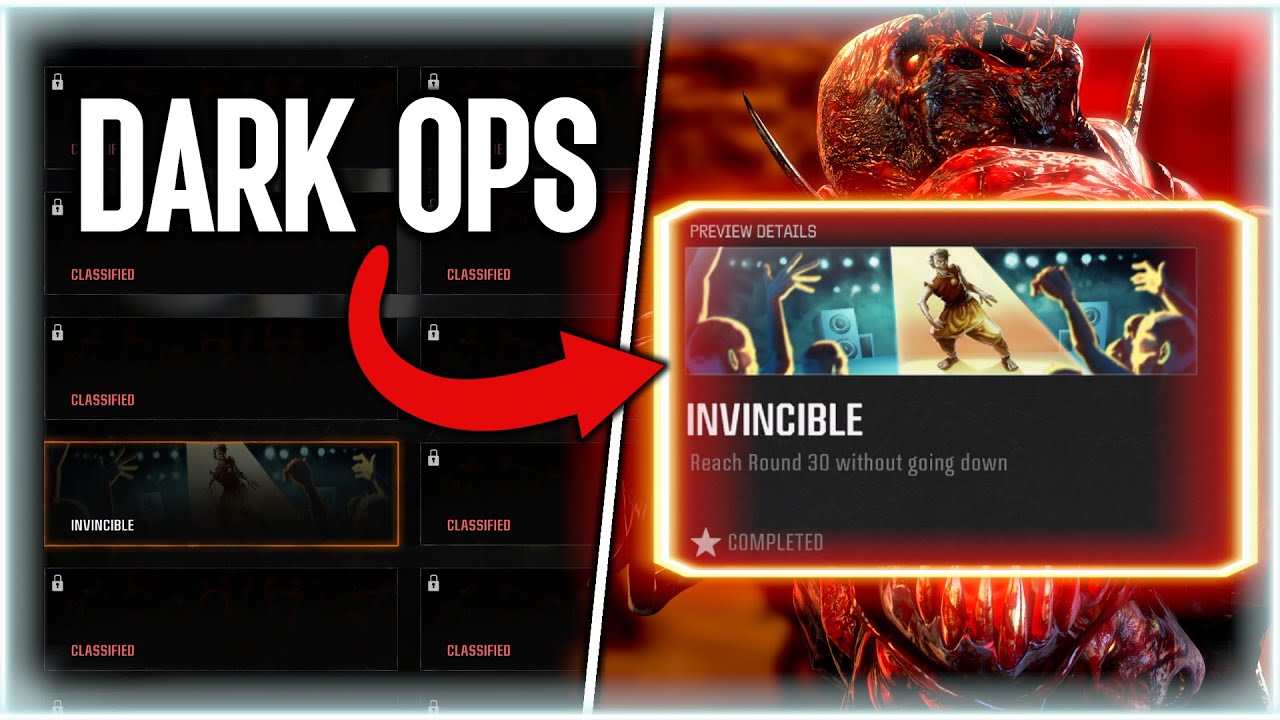 *DARK OPS* INVINCIBLE - Survive 30 Rounds without going down) Black Ops ...