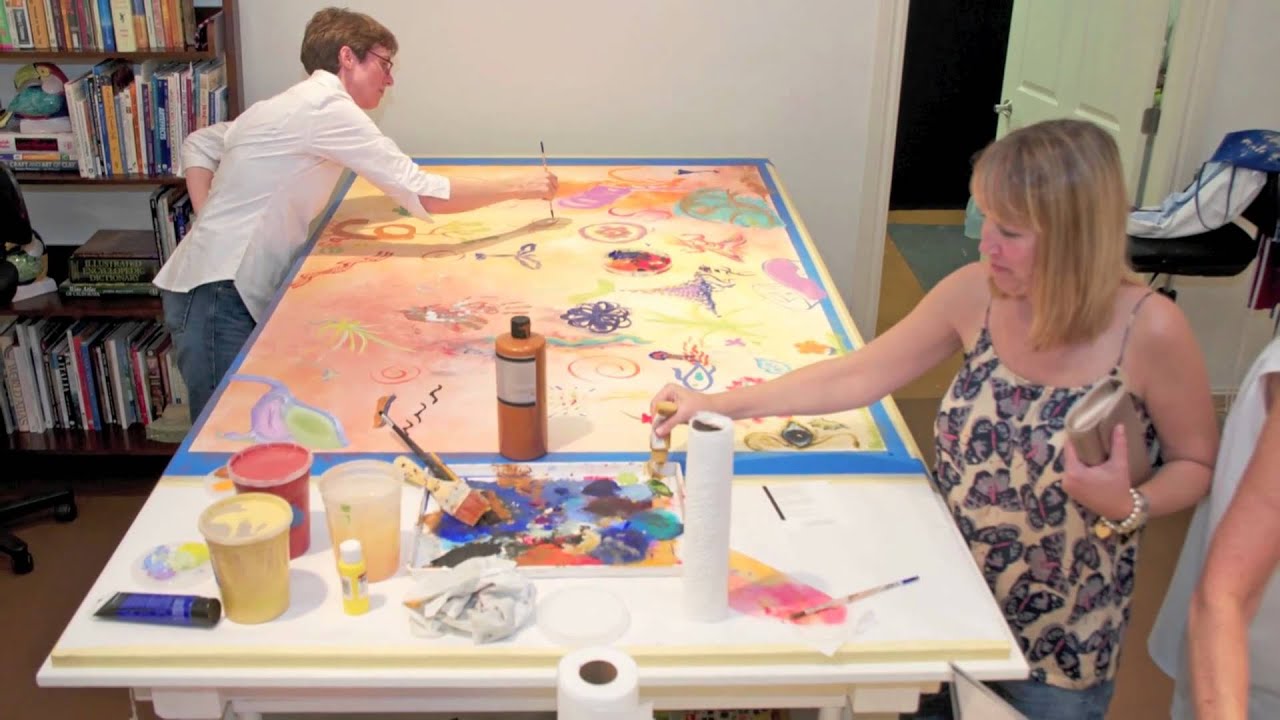 INCLUSION - a community art painting - YouTube