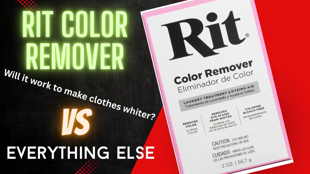 Rit Color Remover VS Bleach Vs Peroxide For whitening clothes and ...
