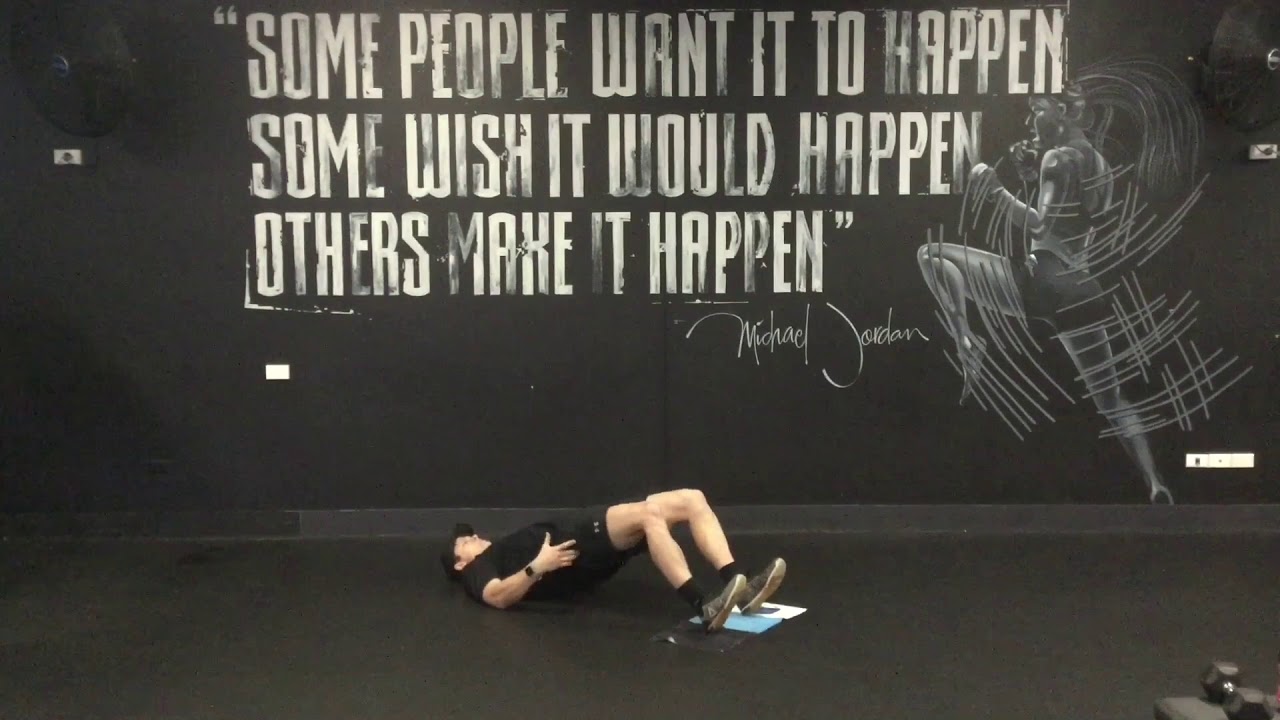 Lying Double Hamstring Bridge - YouTube