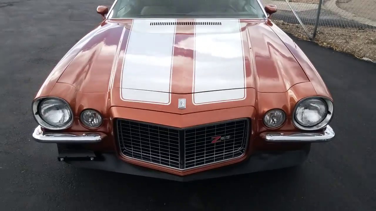 1970 Camaro RS Z28 Classic Copper Test Drive - YouTube