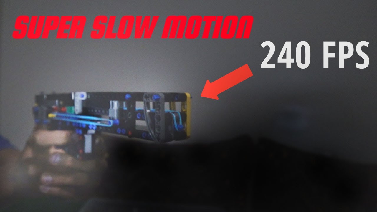 Shooting LEGO Guns In SUPER SLOW MOTION - YouTube