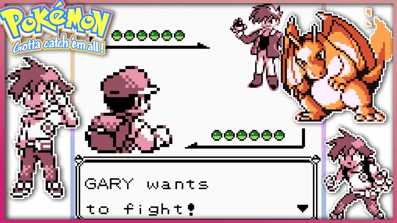 All Rival Gary Battles - Pokemon Red & Blue - YouTube