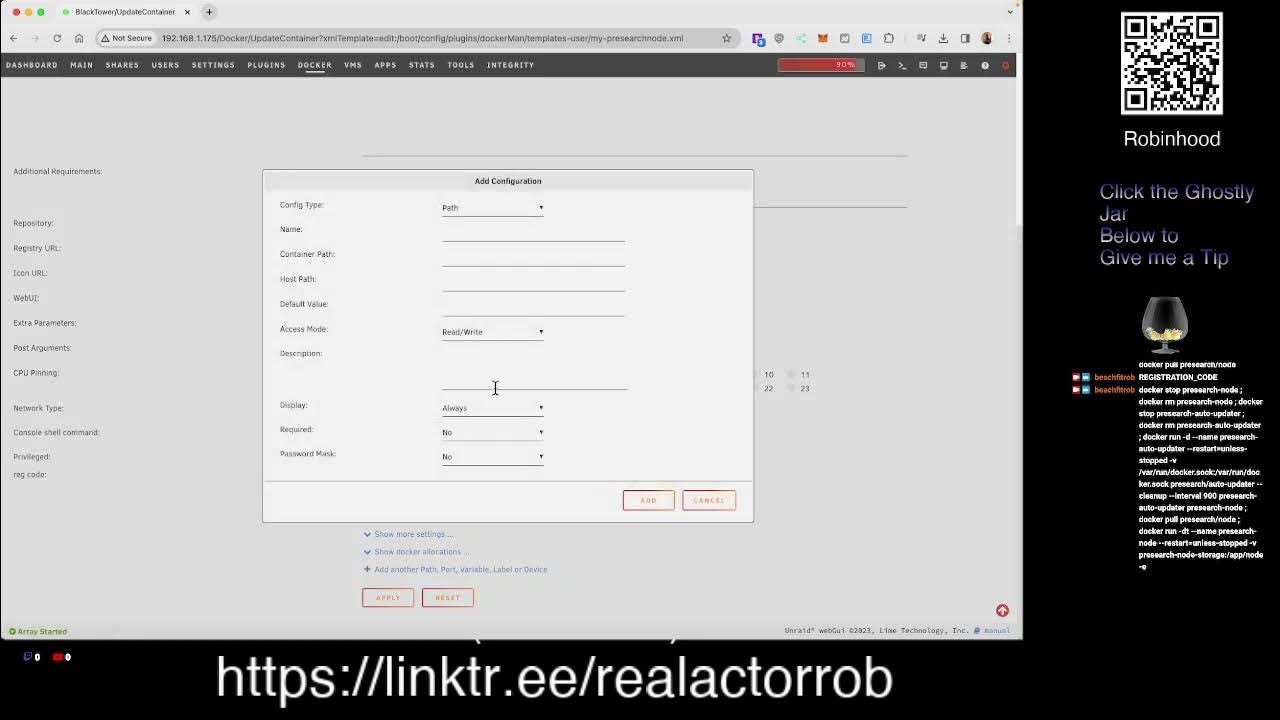 How to Setup Presearch Docker Node on Unraid Server - YouTube