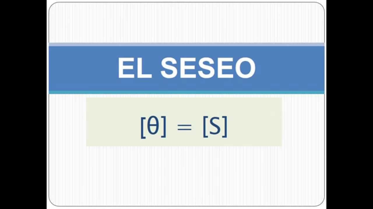 El ceceo y el seseo - YouTube