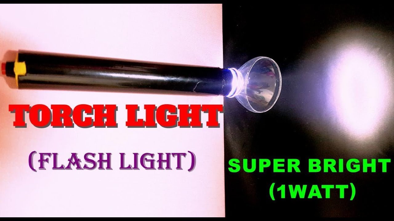 how to make torch light at home||diy amazing flash light - YouTube