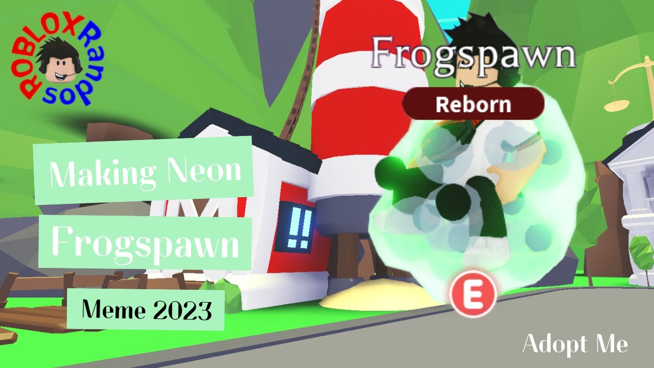 Making NEON FROGSPAWN in Adopt me Roblox! - YouTube