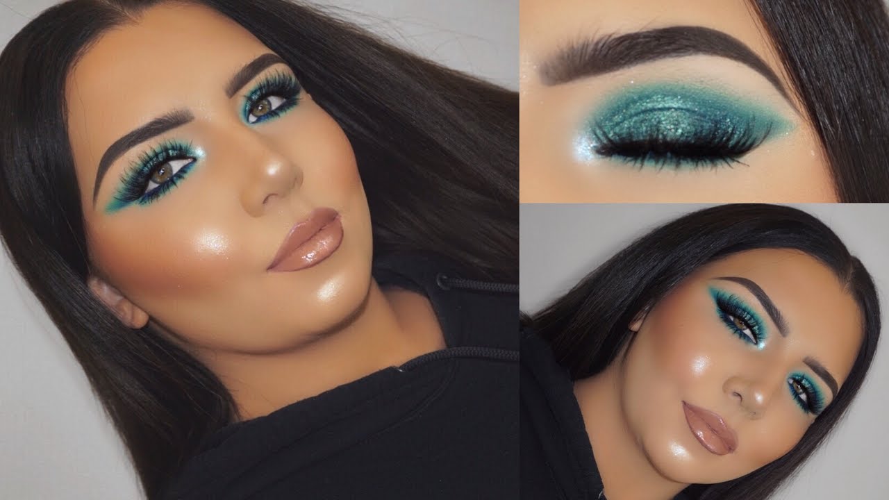Teal Smokey Eye Makeup Tutorial | Tempest Taylor - YouTube