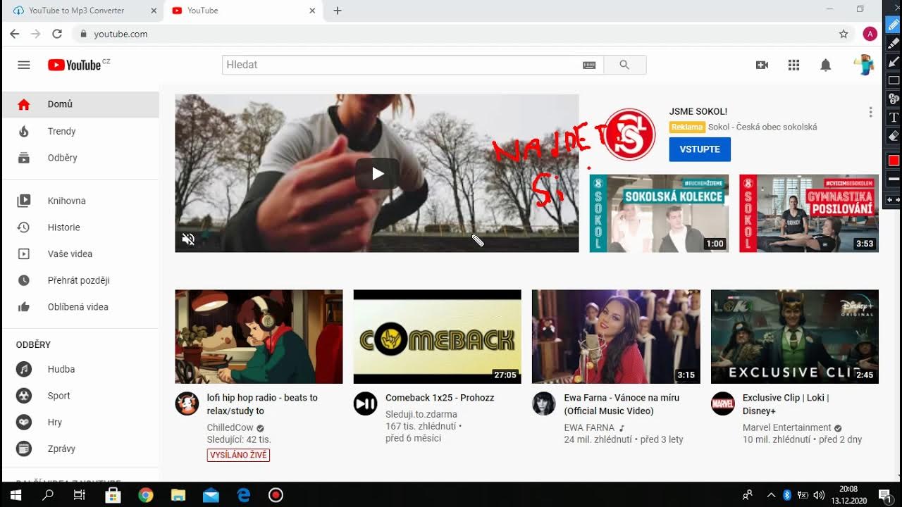 JAK STÁHNOUT HUDBU NA PC ZDARMA TUTORIAL - YouTube