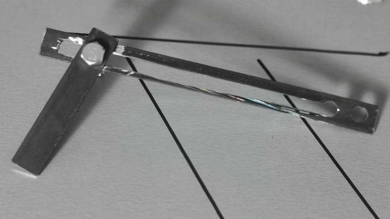 Genius idea, hand-made ruler at any angle - YouTube