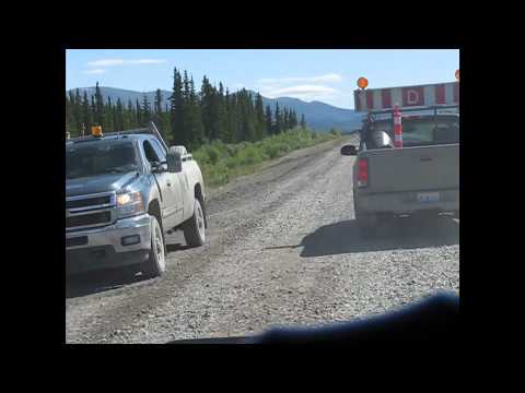 Alaska Highway Construction Work - YouTube