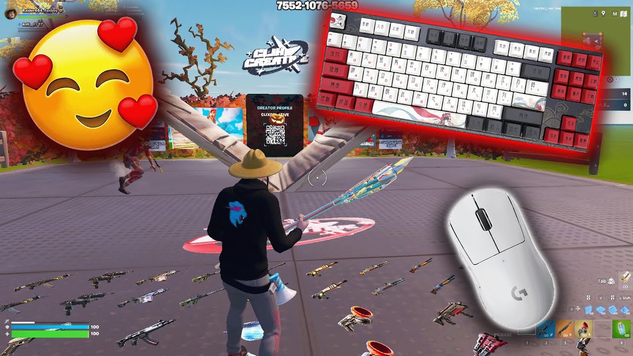 😴 1v1 CLIX Build fight / ASMR gameplay 😴 (Fortnite KBM ASMR) - YouTube