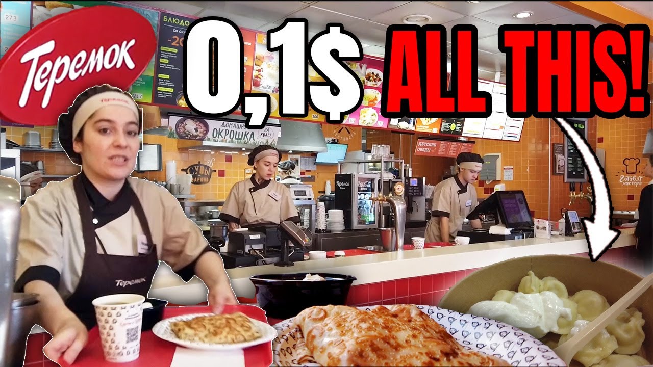 CHEAPEST Meal at Russian Fast Food Restaurant! (10 CENTS!) 'TEREMOK ...
