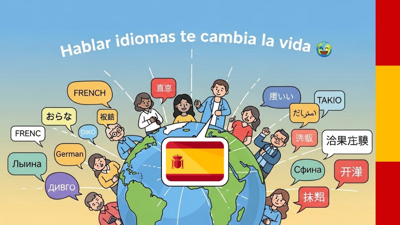 Escucha y aprende español naturalmente 🎧 Hablar idiomas cambia tu vida ...