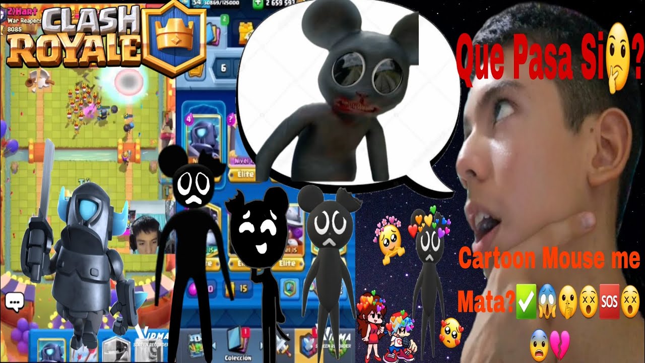 Si Pierdo en Clash Royale me tiene que Matar Cartoon Mouse en Minecraft ...