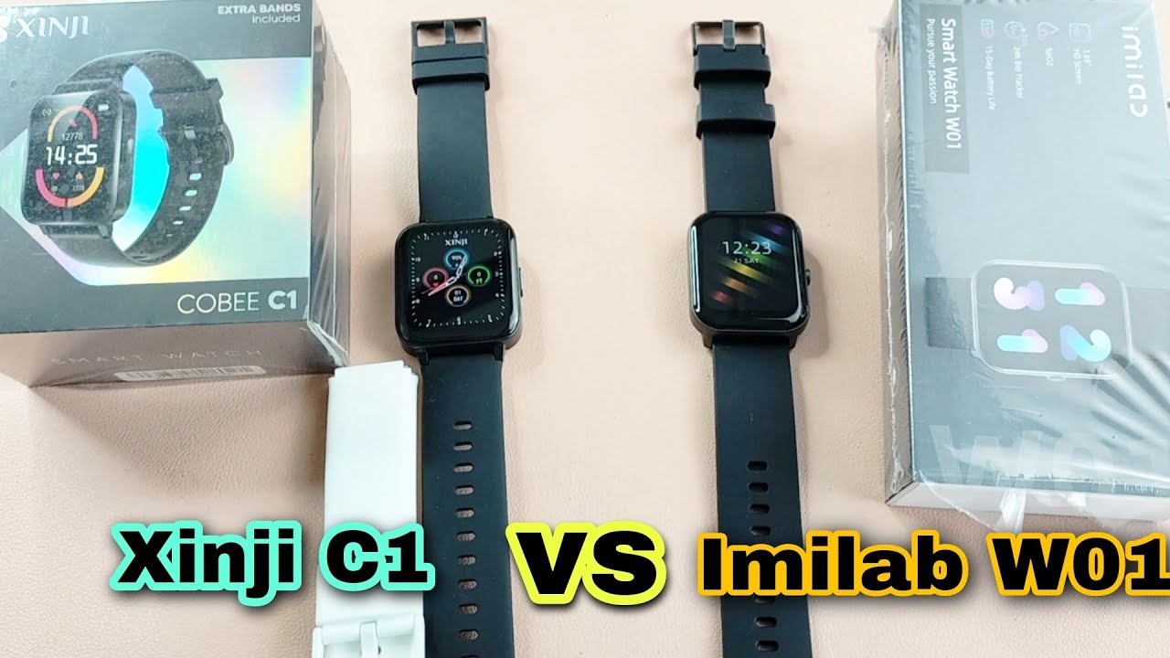 Xinji Cobee C1 vs Imilab W01 Smartwatch Comparison || Best Smartwatch ...