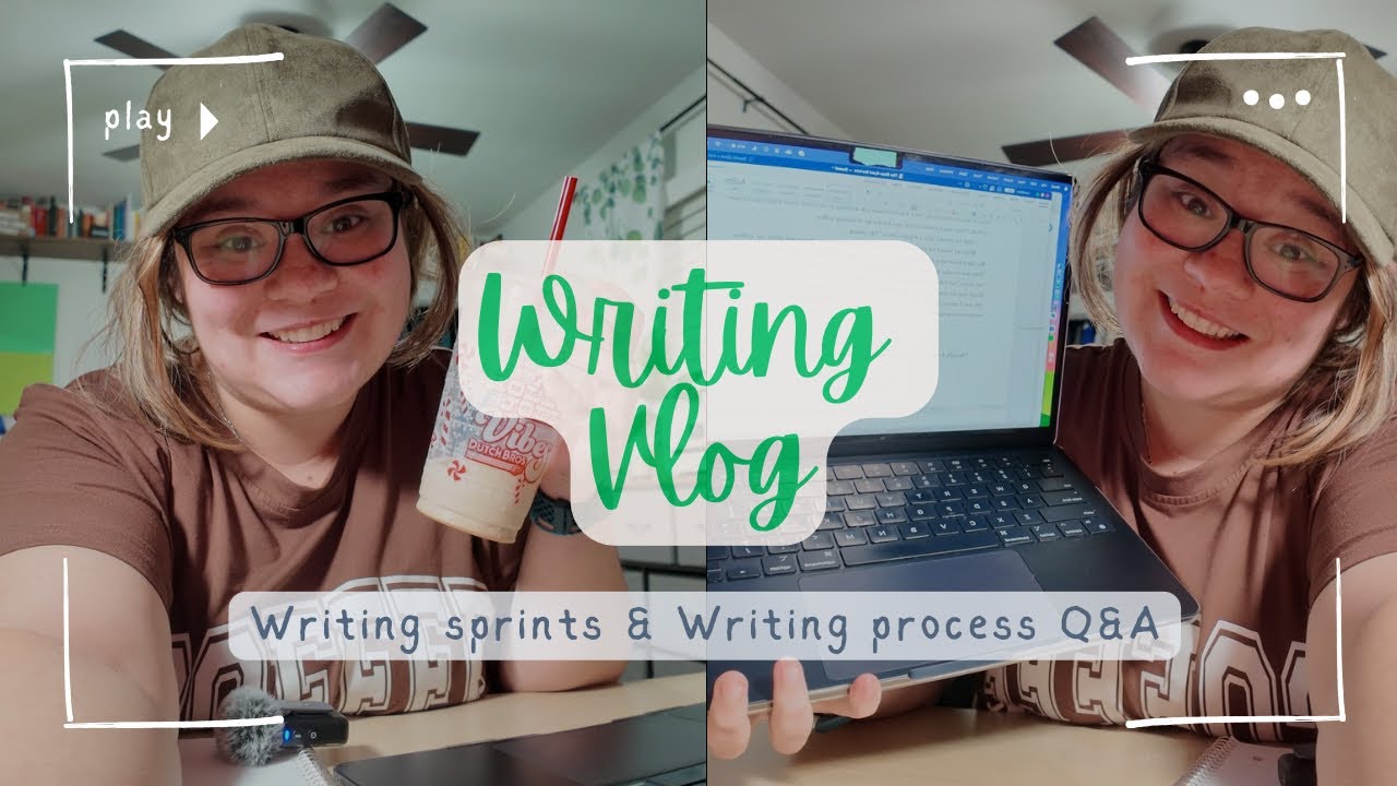 Writing vlog | writing sprints & about my writing process Q&A - YouTube