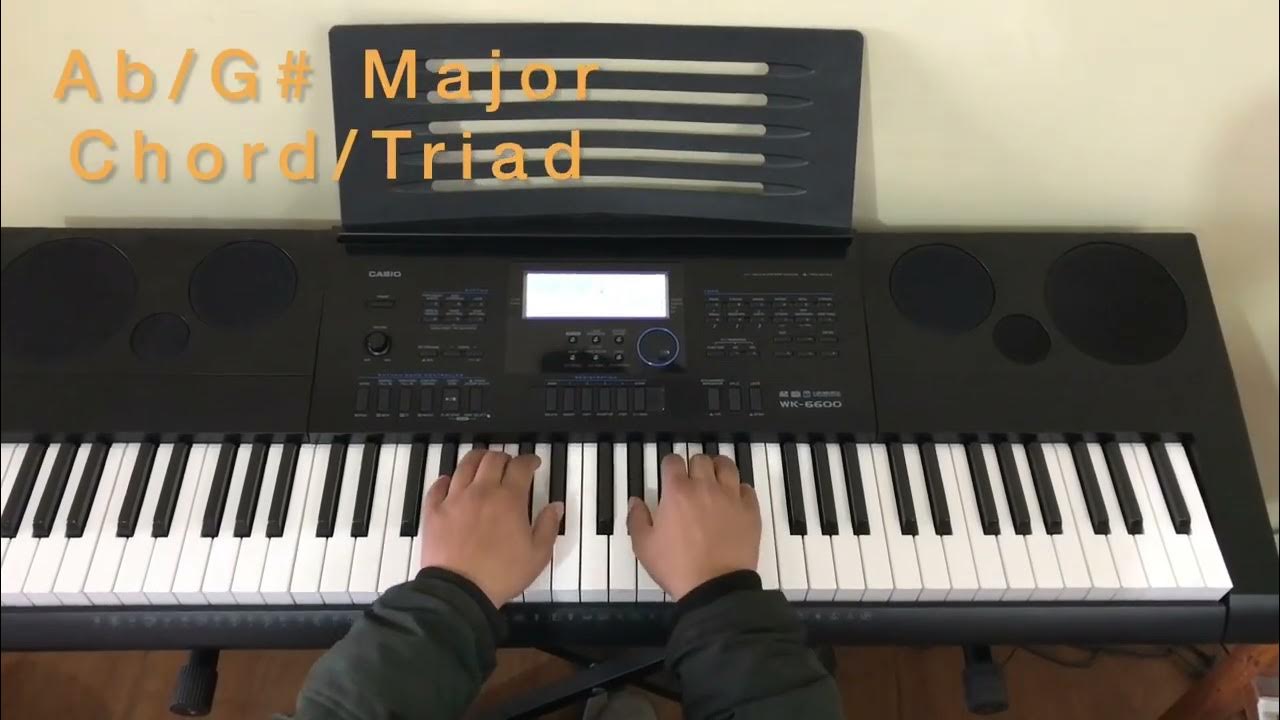 Beginner Piano lesson 2 - 12 Major Chords / Traids - YouTube