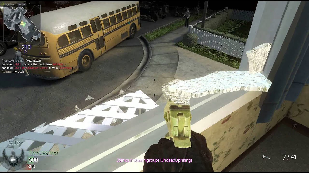 BO1 knife quad feed on ZAM. - YouTube