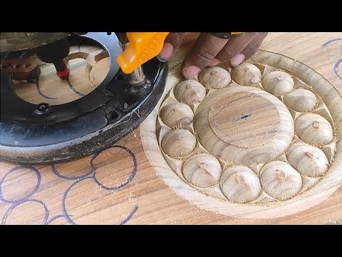 wood carving creative router skills and amazing wooden door design by ...