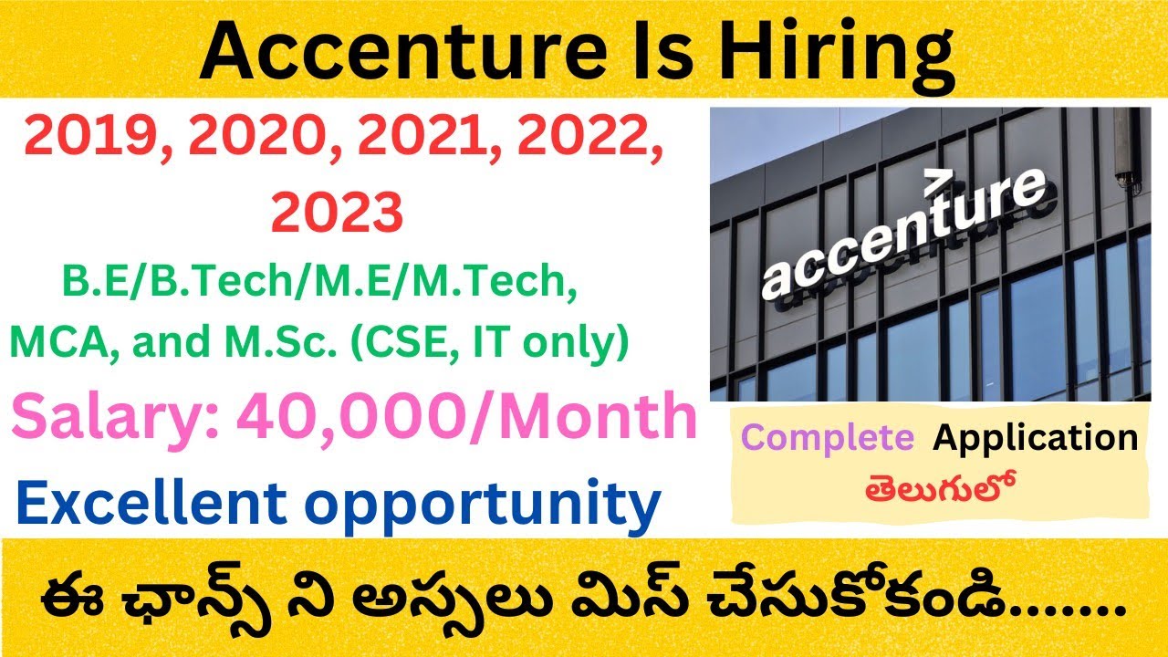 Accenture is hiring for software jobs|Accenture jobs complete ...