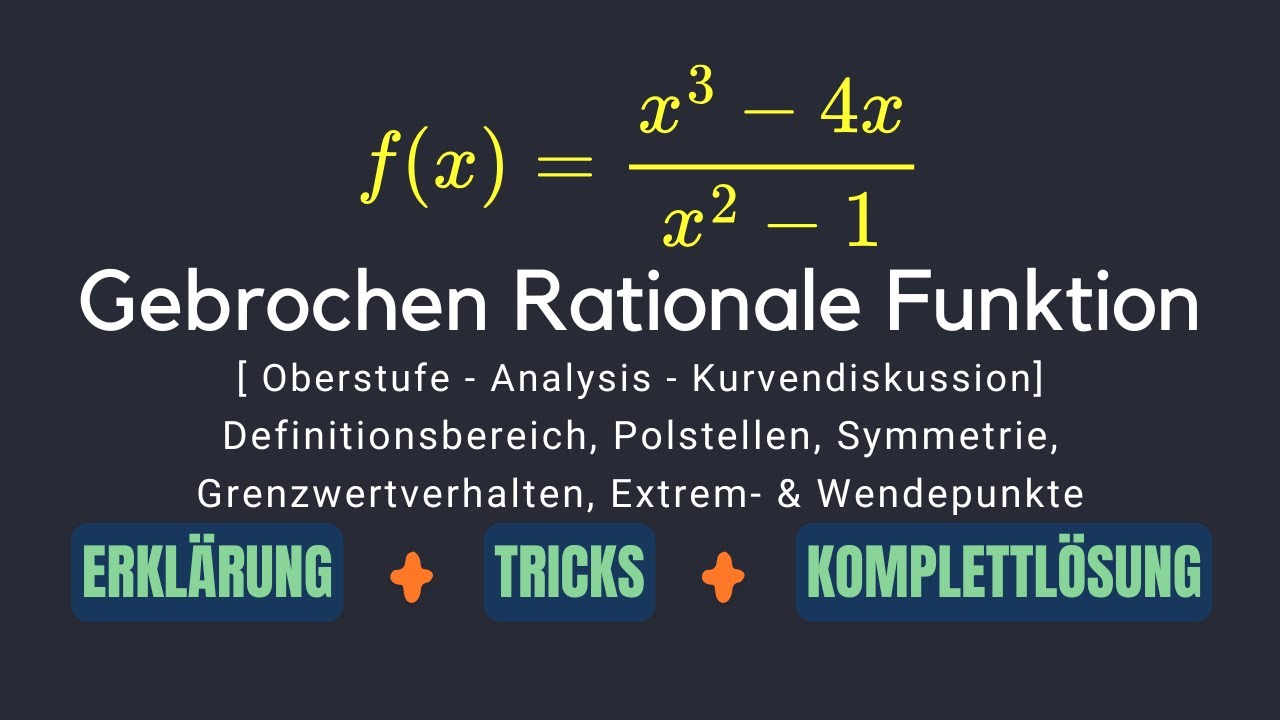 Fabelhafte Grenzwert Berechnen Gebrochen Rationale Funktion Bild