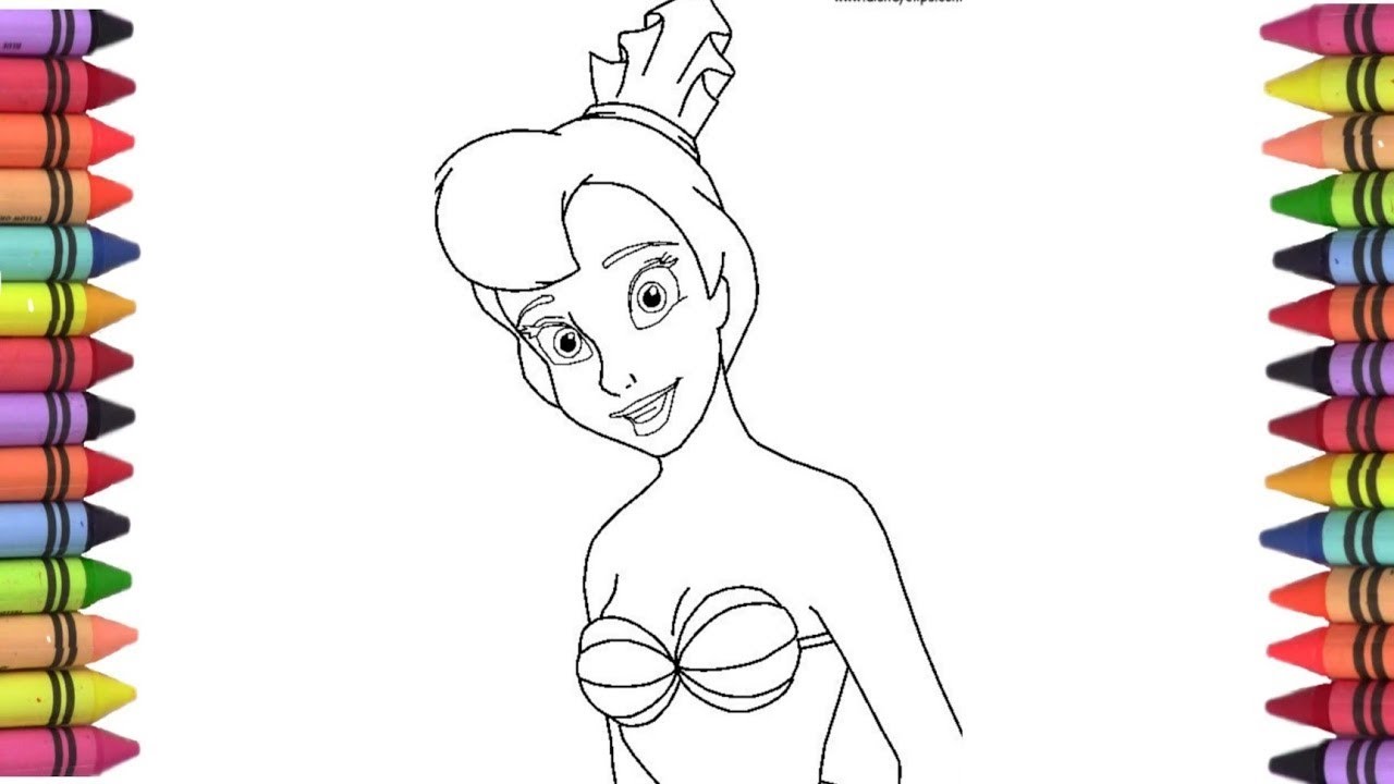 The little mermaid princess drawing, Disney princess Elsa drawing ...