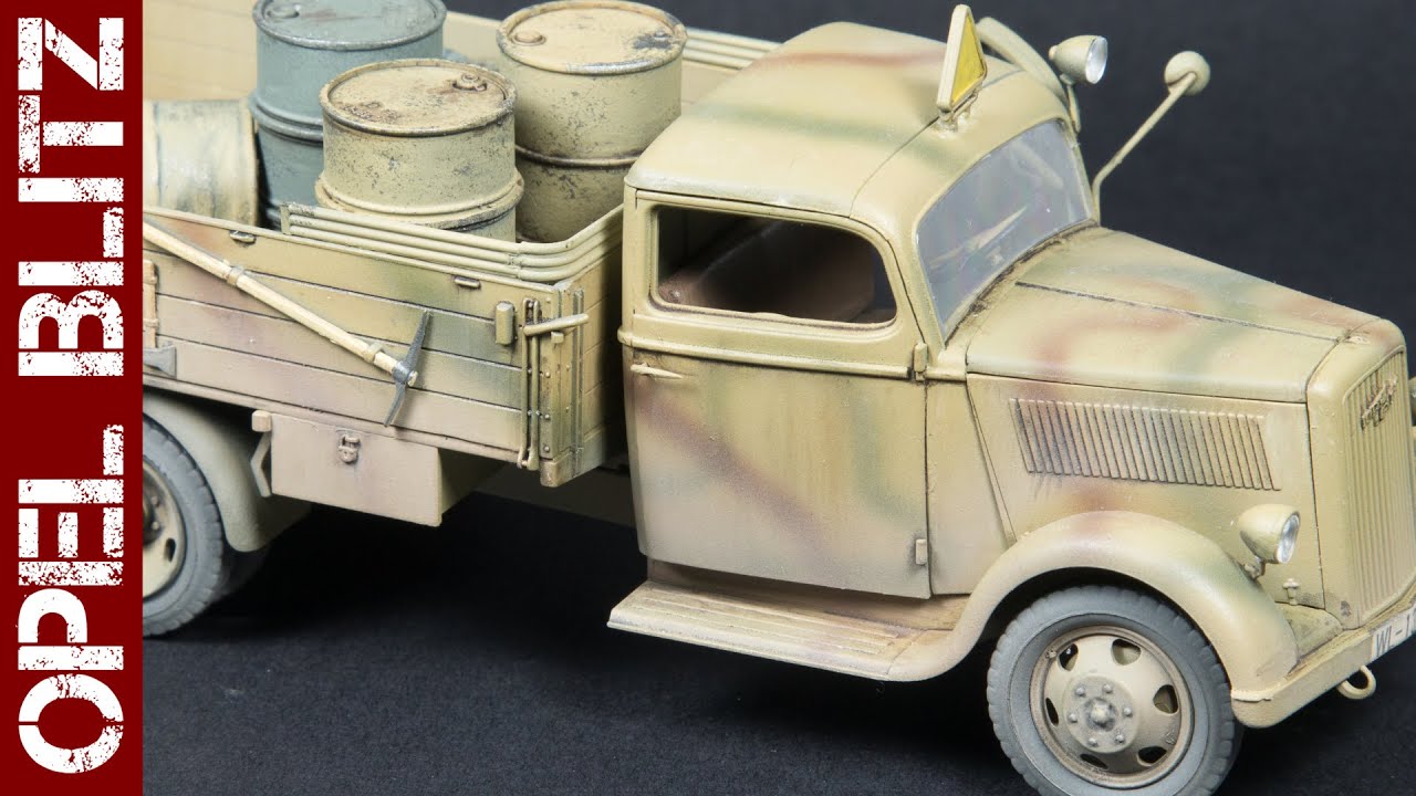 German Opel Blitz Type 2.5-32 WW2 Truck (ICM 1/35 scale model) - YouTube