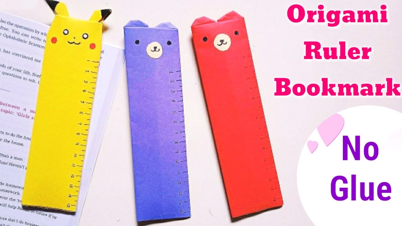 How to make Paper Ruler / Origami paper craft / DIY Handmade Paper ...