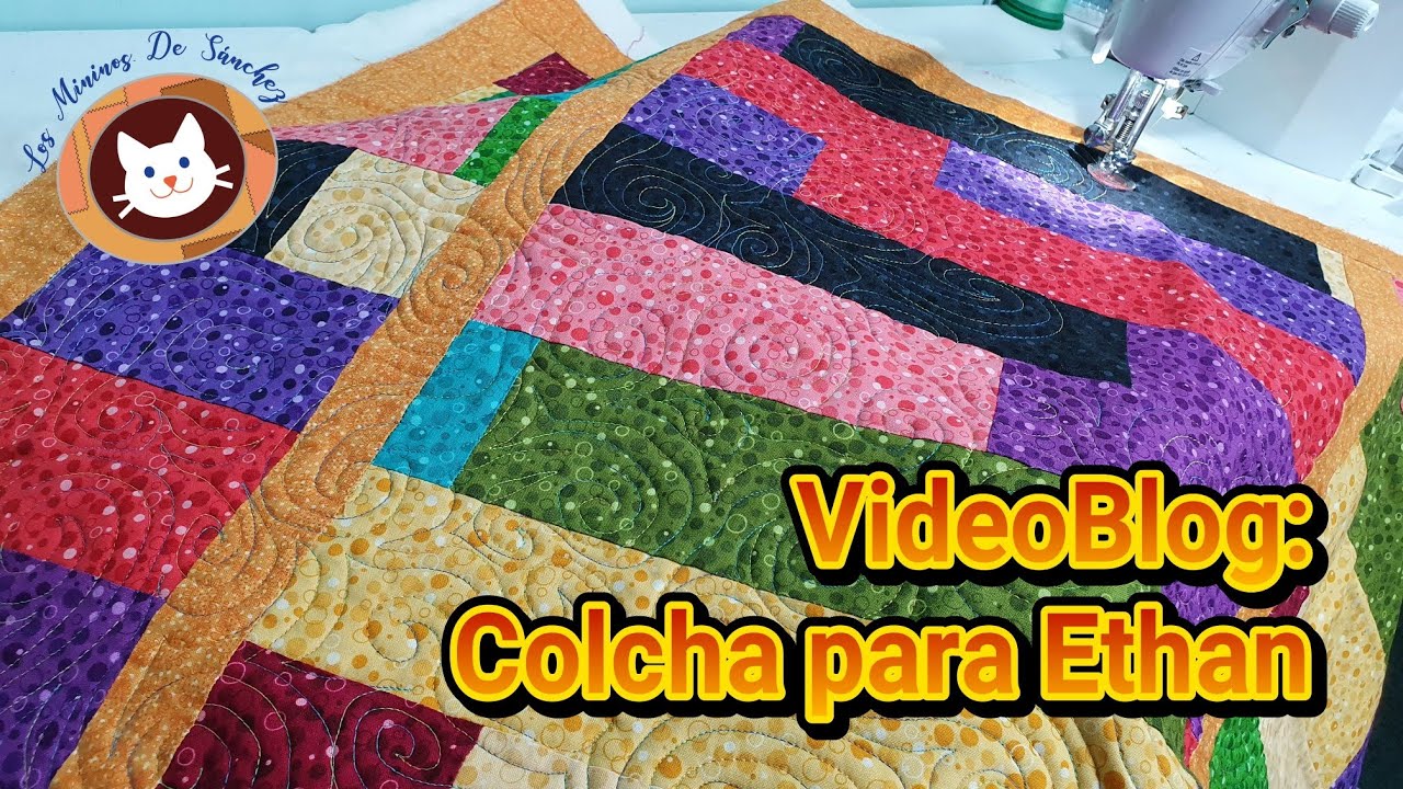 Cómo hacer una Colcha de Tiras y Retazos en Patchwork, con Acolchado (quilting) - YouTube