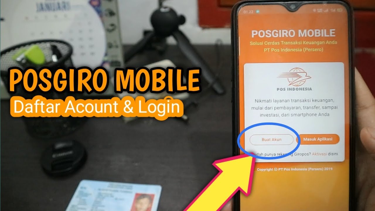 Cara Daftar & login Acount Pos Giro Mobile - YouTube