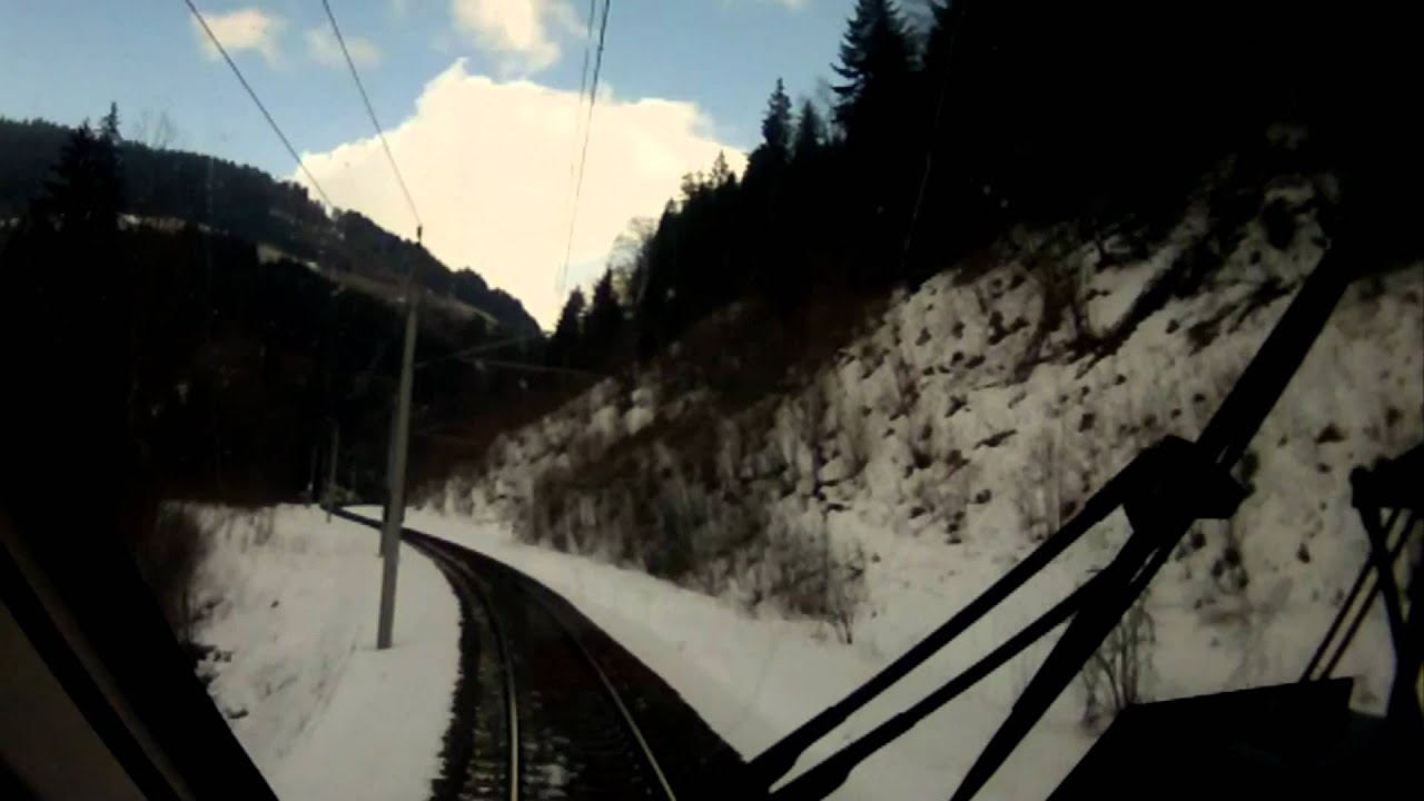 Austrian Train ride. Through the Alps in winter. - YouTube