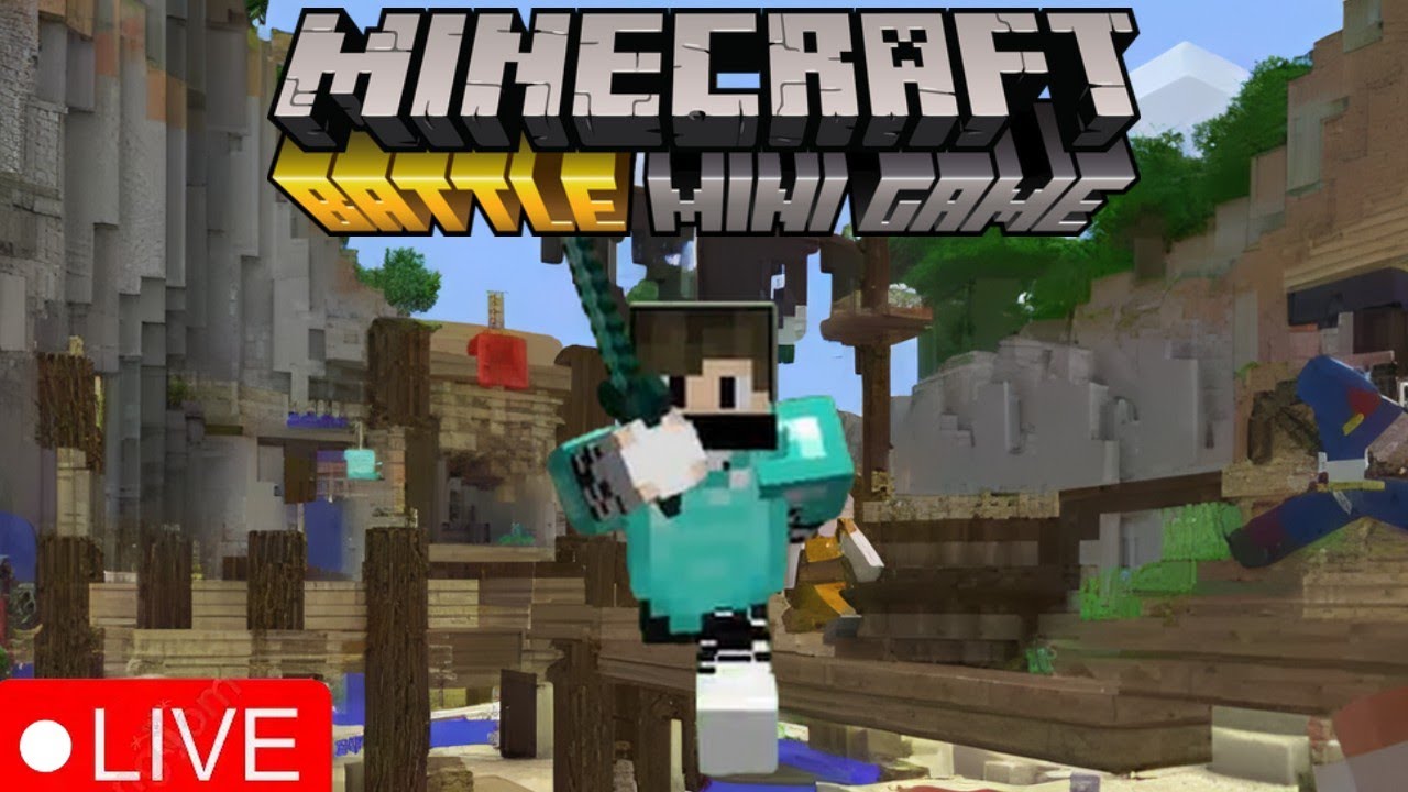 Playing Minecraft Battle Minigame -XBOX 1 EDITION- - YouTube