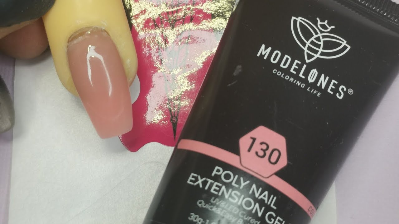 DIY Modelones Polygel Nail Extensions | Tutorial | - YouTube