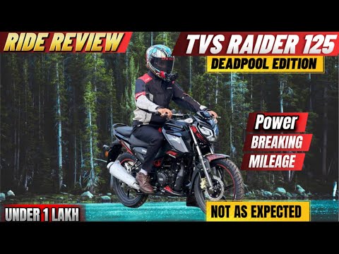 RIDE REVIEW TVS RAIDER 125 DEADPOOL VERSION 2025 || ENGINE, BREAKING ...
