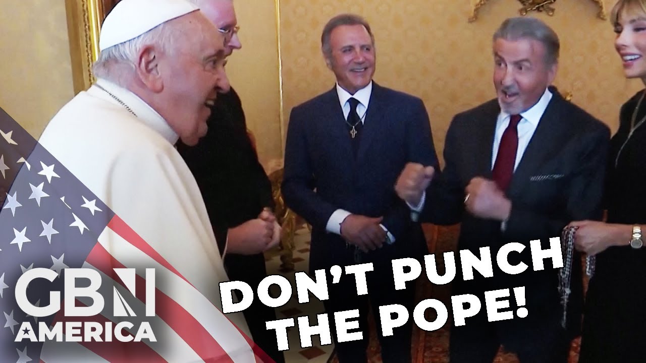 Don't punch the Pope! | Stallone's awkward encounter with the pope in ...