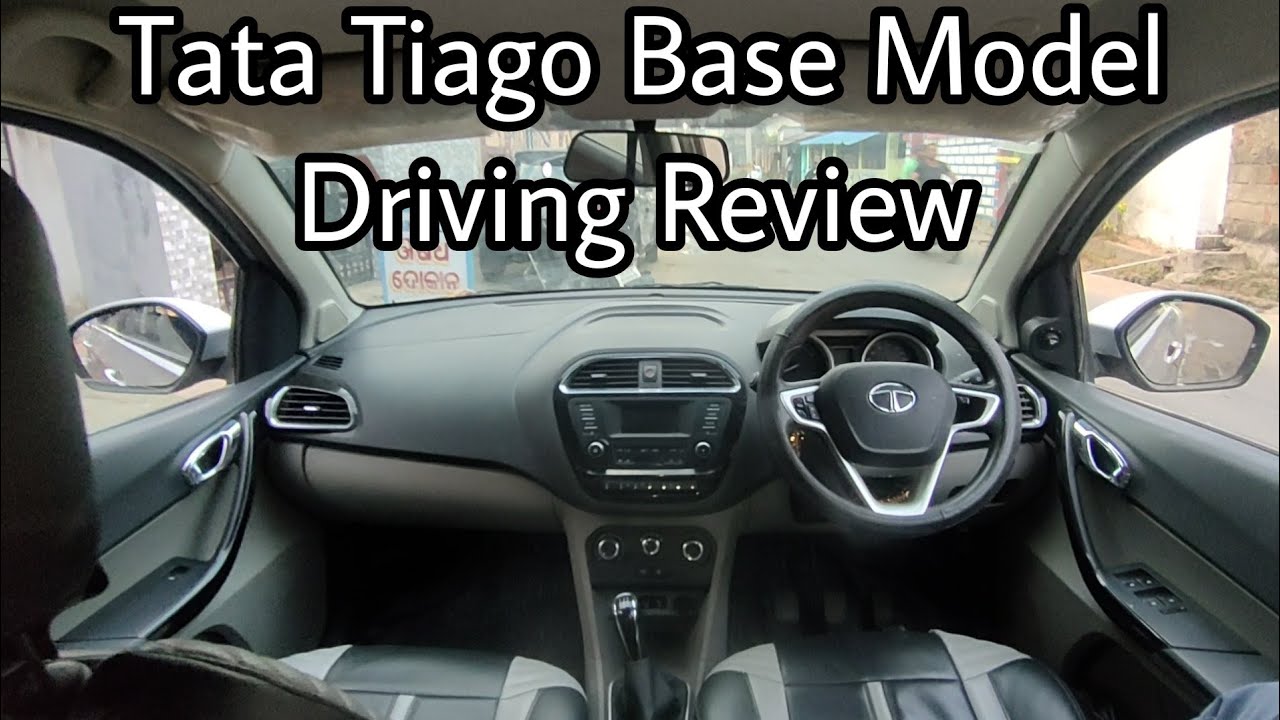 Tata Tiago Base model Driving Review & Interior Speed Everything - YouTube